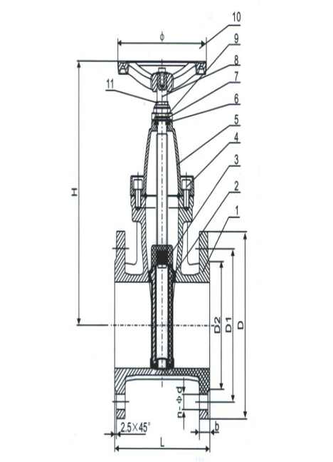 SZ45X-10/16方头软密封闸阀